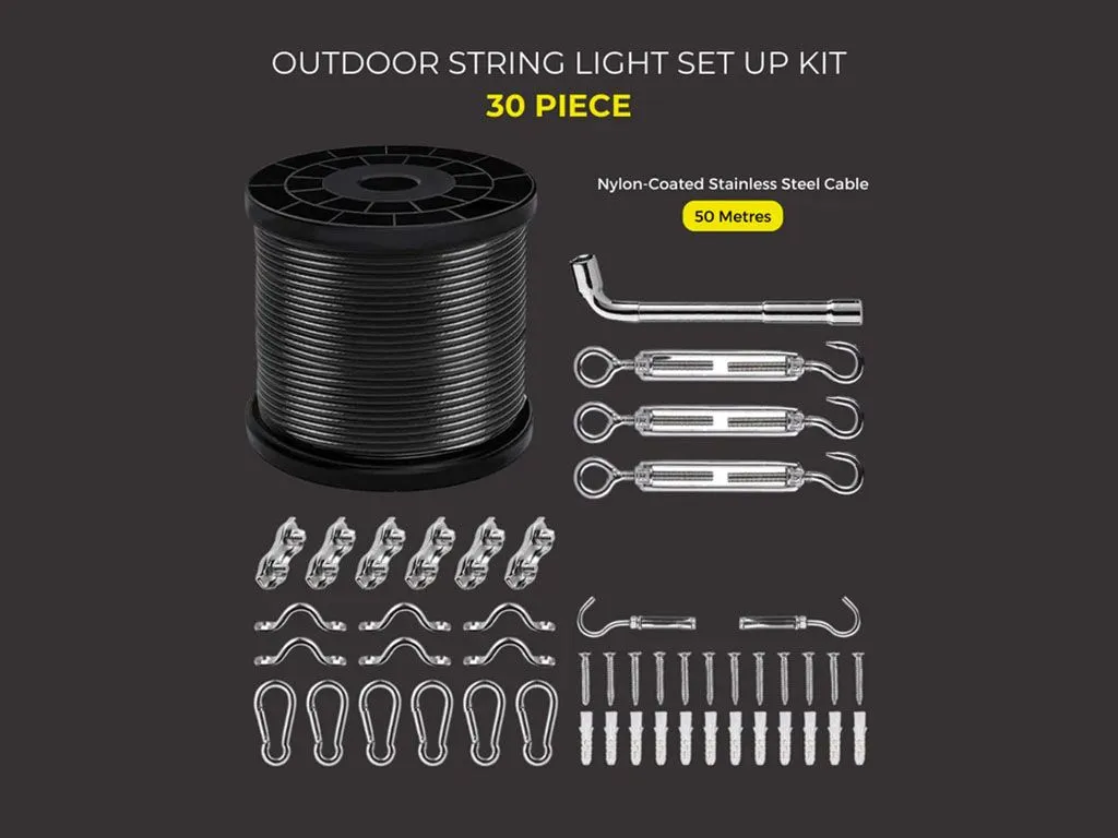 Set Up Kit for Bulb String Lights / 30 pieces