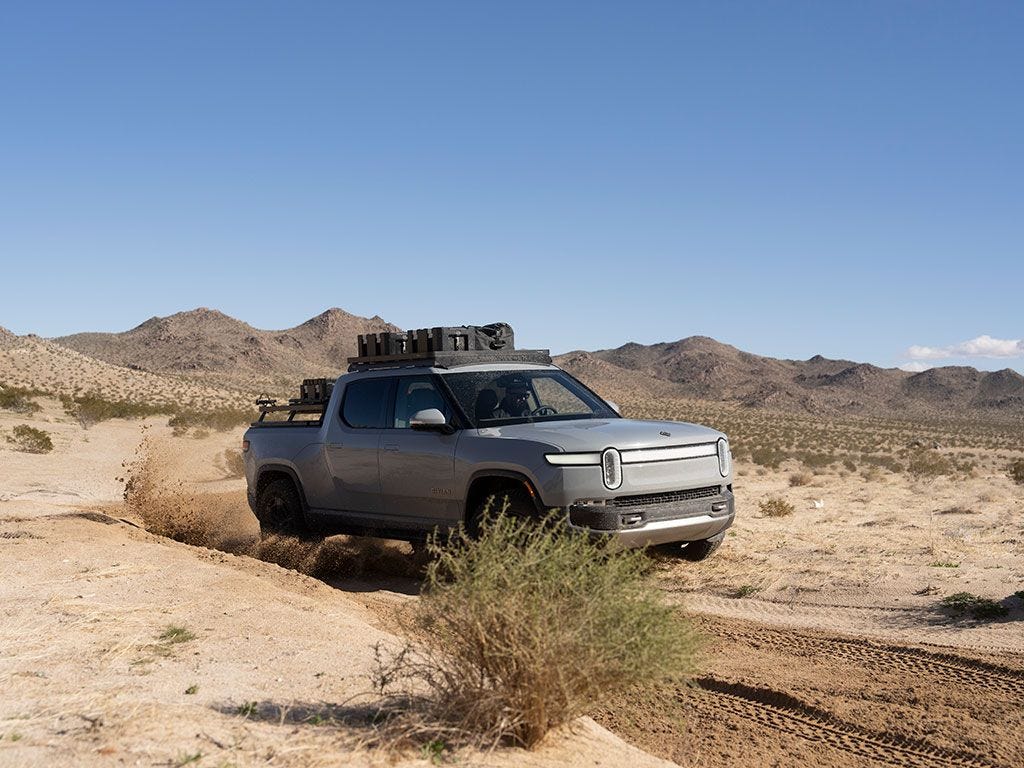 Rivian R1T (2022-Current) Slimline II Load Bed Rack Kit